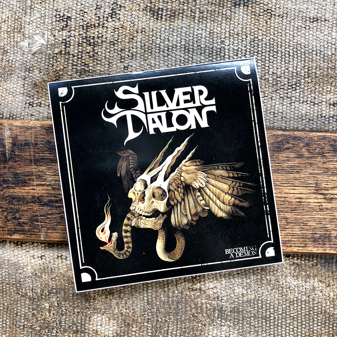 Becoming a Demon Vinyl Sticker – Silver Talon